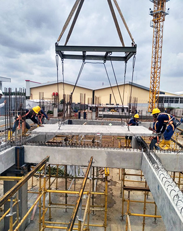 Precast Concrete Rainscreen Installation